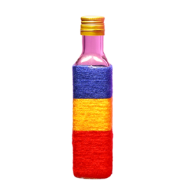 Sticla Cognac 250 ml in sfoara colorata, cod HM016 - Accesorii Nunta ...